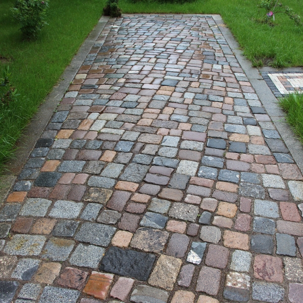 Großpflaster, Granit und andere Pflastersteine, bunt, gebraucht ...
